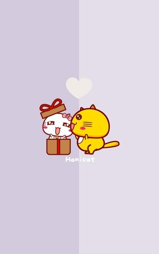哈咪猫聊天背景卡通图片壁纸图片 高清背景图 ZOL手机壁纸
